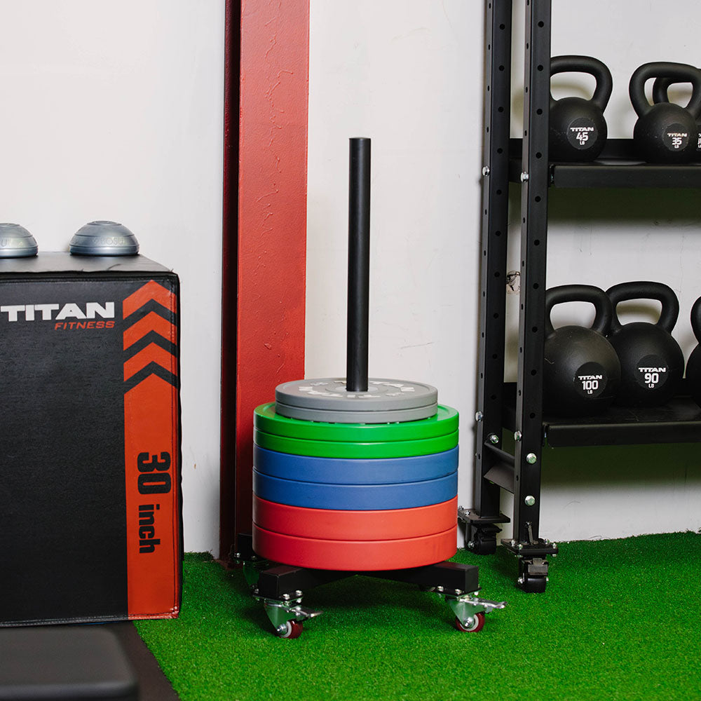 Portable Vertical Weight Plate Storage Rack | Titan Fitness