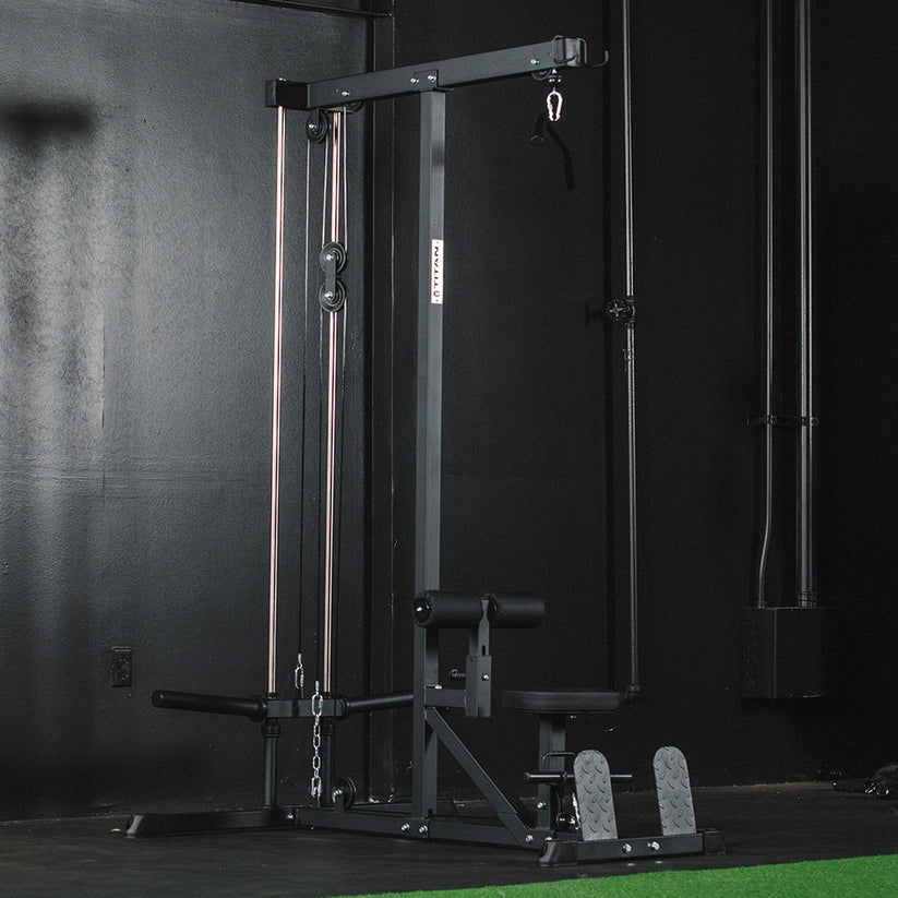 Plate Loaded Lat Pulldown & Low Row Machine | Titan Fitness