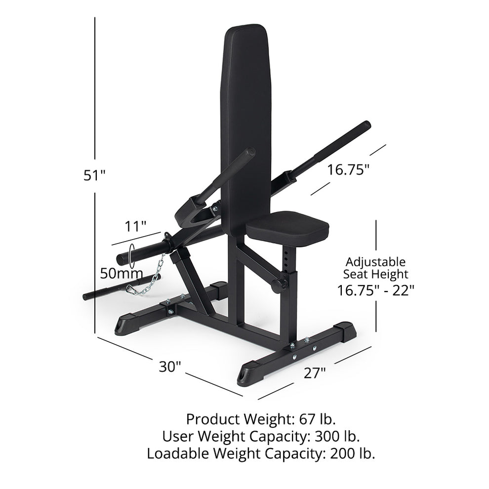 Plate-Loaded Seated Dip Machine | Titan Fitness