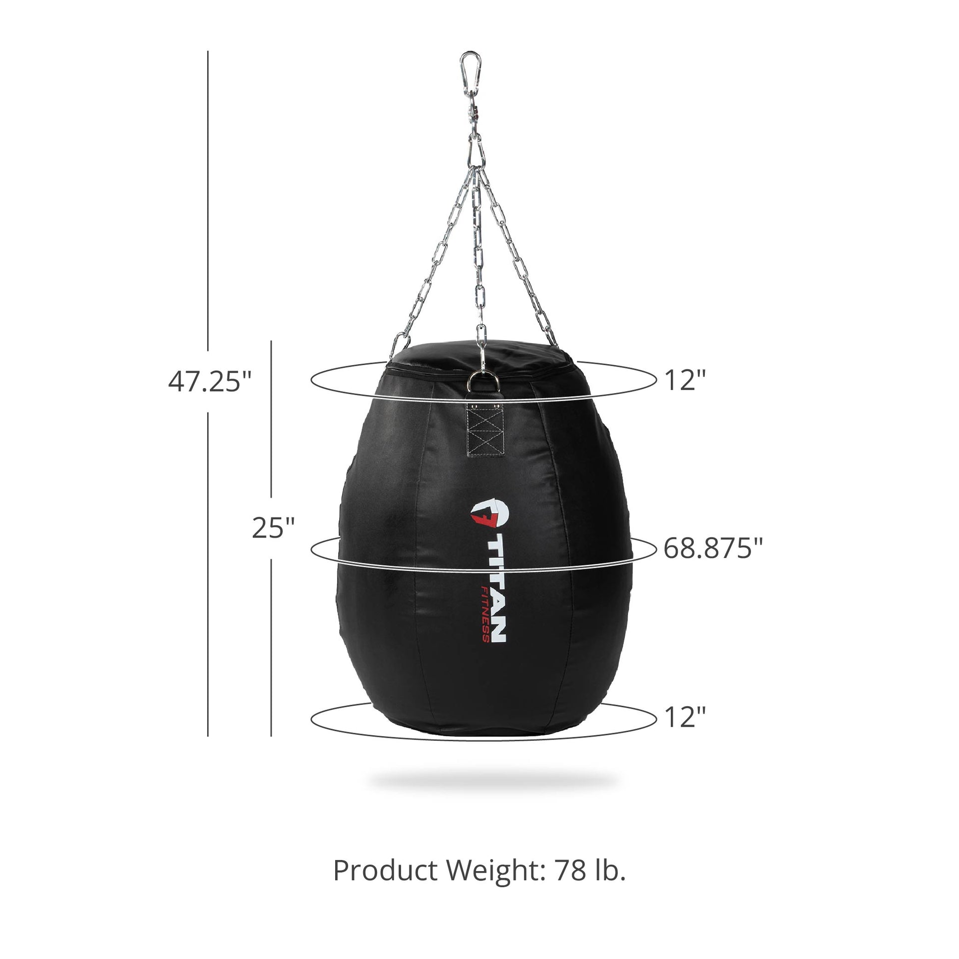 Power Strike Punching Bag – Titan Fitness