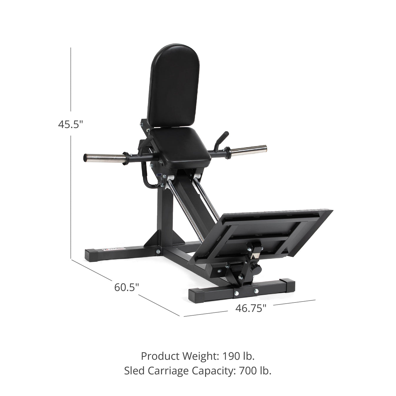 Plate-Loaded Linear Hack Squat | Titan Fitness