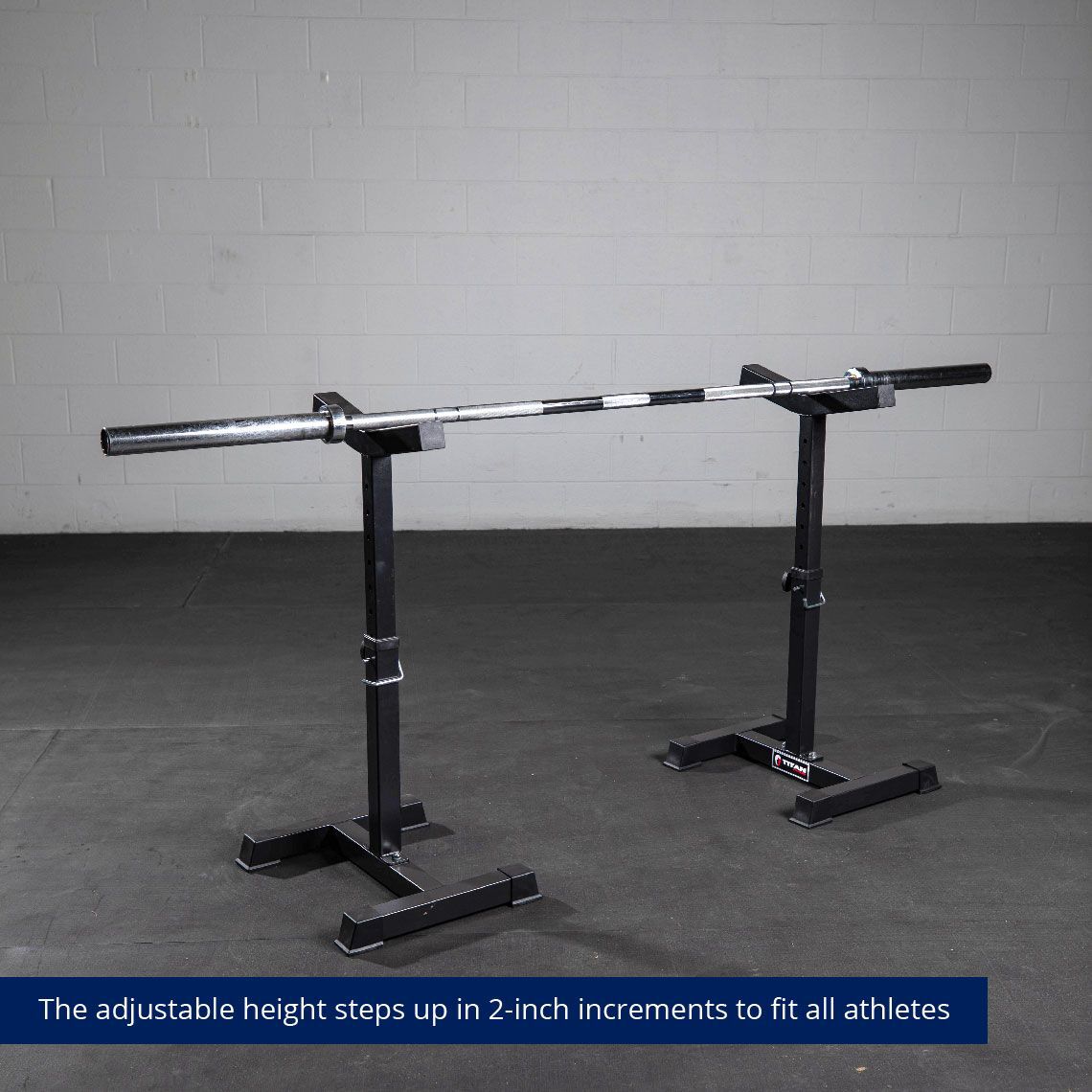 Independent Bench Press Spotter Stands – Titan Fitness