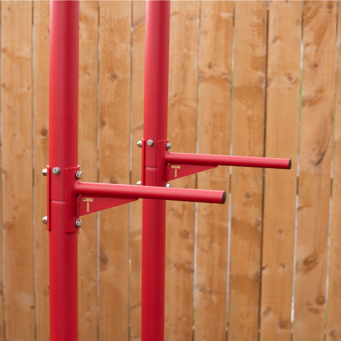 Scratch and Dent, Red Outdoor Power Tower | Titan Fitness