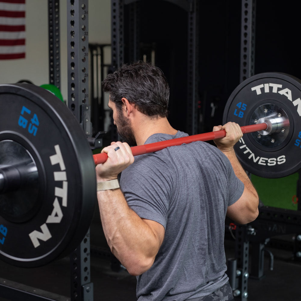 Scratch and Dent, TITAN Series Cerakote Olympic Barbell | Red | Titan ...