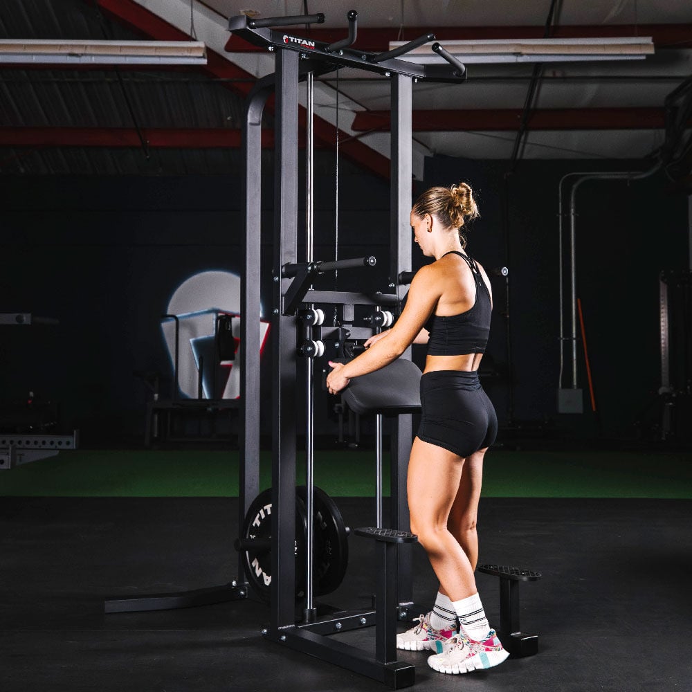 Plate-Loaded Assisted Pull-Up & Dip Machine | Titan Fitness