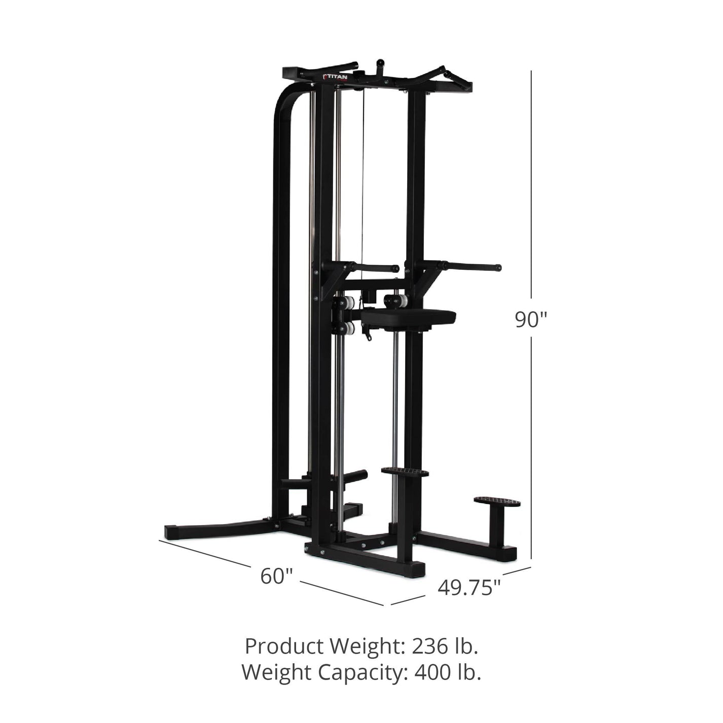 Plate-Loaded Assisted Pull-Up & Dip Machine | Titan Fitness
