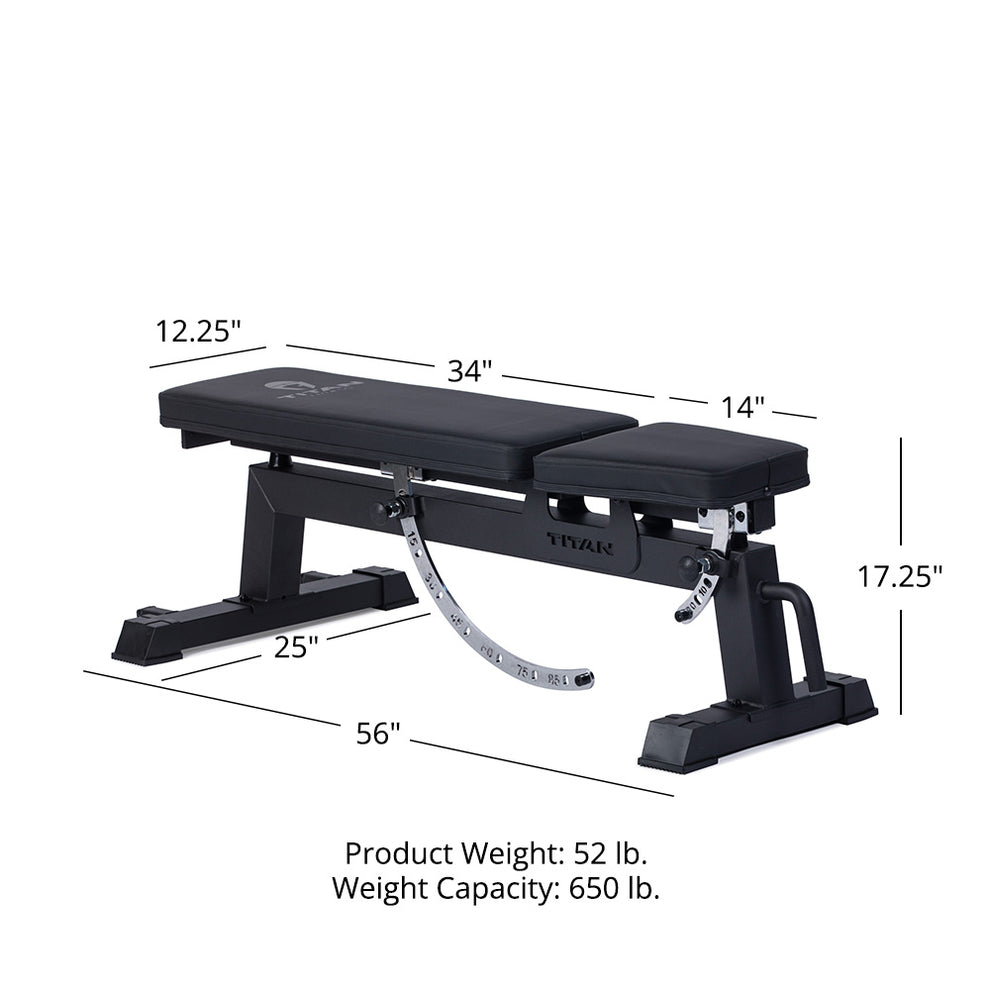 Scratch and Dent, Performance Series Adjustable Bench | Titan Fitness