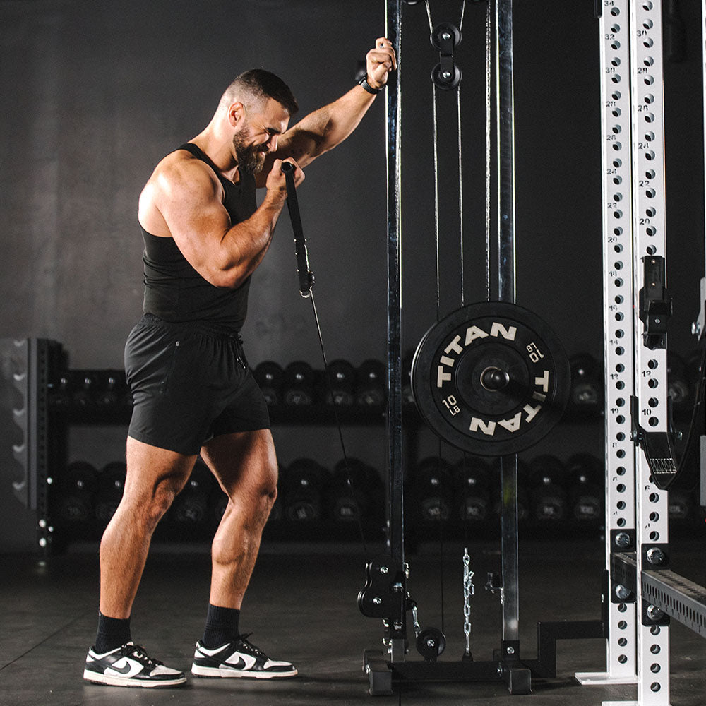 Wall and Rack Mounted Pulley Tower | Titan Fitness