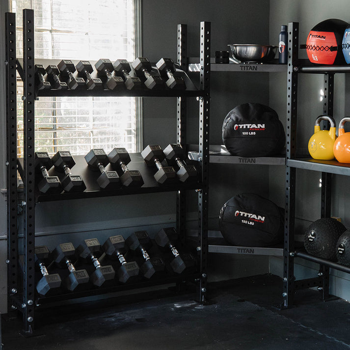 Elite Series Mass Storage System with Adjustable Shelves | Titan Fitness