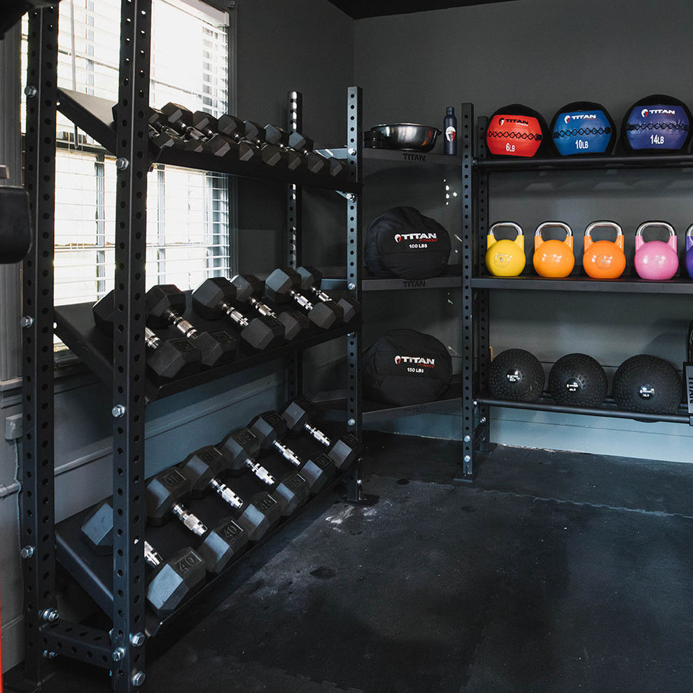 Elite Series Mass Storage System with Adjustable Shelves | Titan Fitness