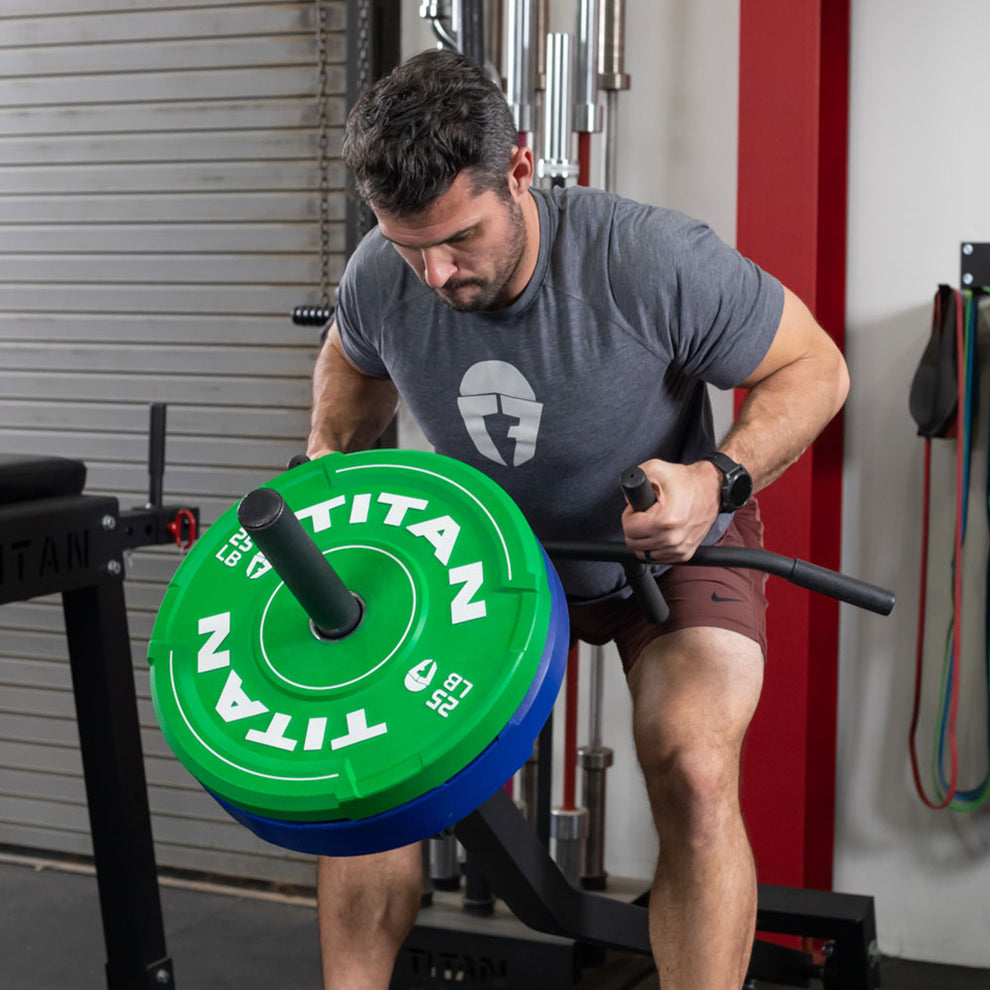 Plate-Loaded Standing T-Bar Row | Titan Fitness