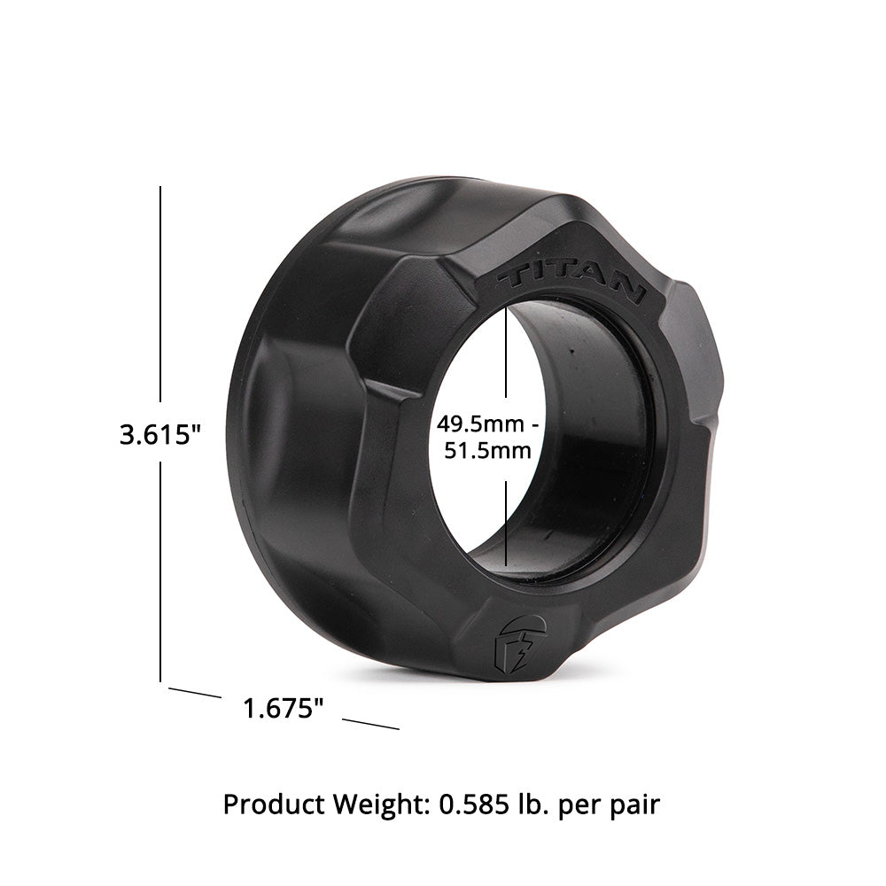 TwistLock® Molded Barbell Collar Set | Titan Fitness