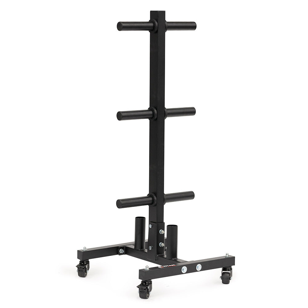 Portable Weight Plate and Barbell Storage Tree – Titan Fitness