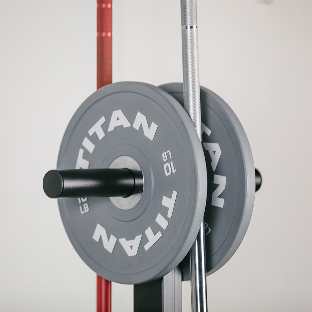Portable Weight Plate and Barbell Storage Tree – Titan Fitness