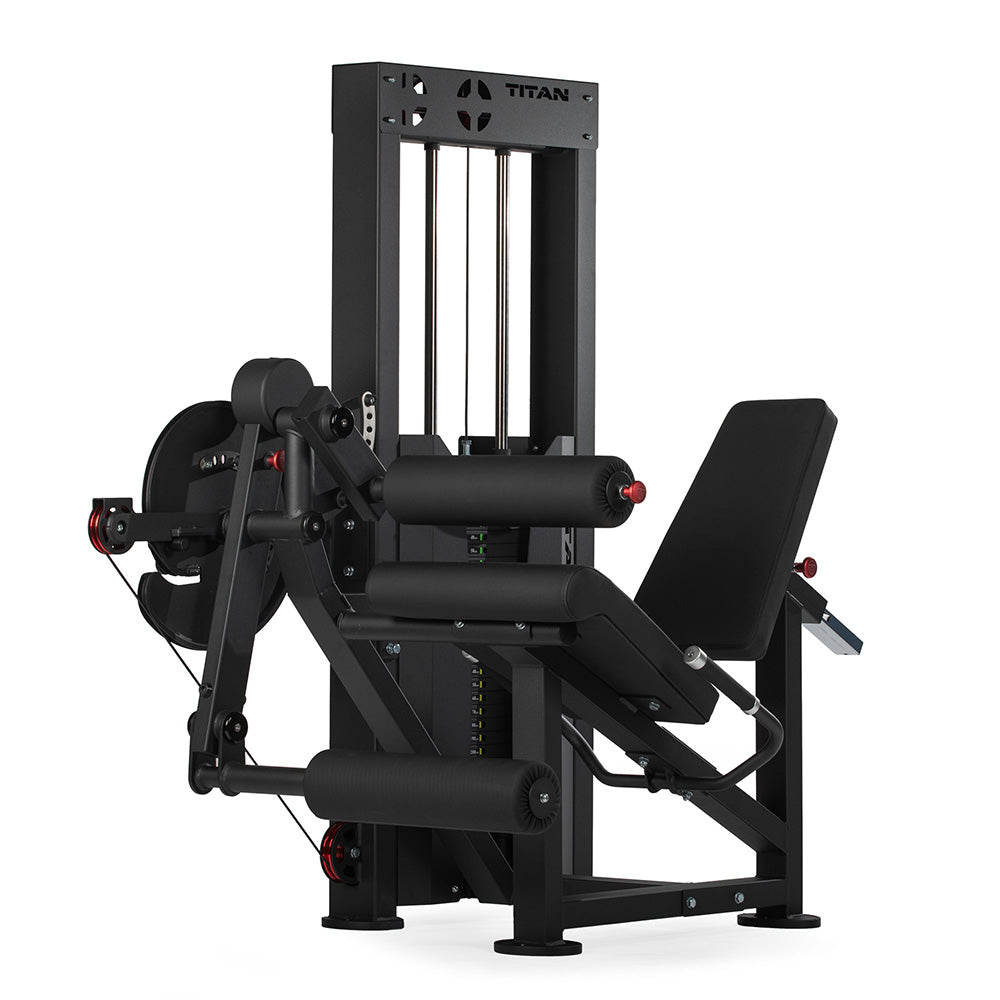 Leg Extension and Curl Machine | 10 - 250 LB Selector | Titan Fitness