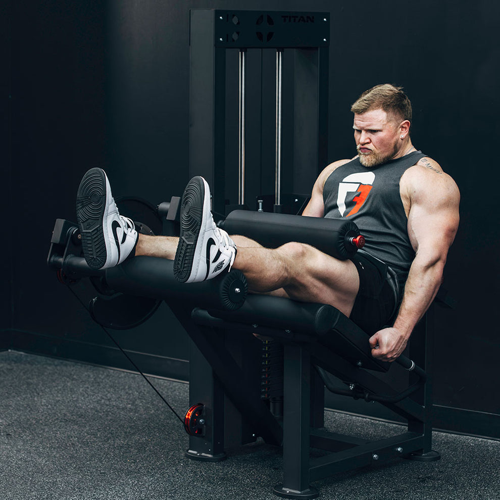 Leg Extension and Curl Machine | 10 - 250 LB Selector | Titan Fitness