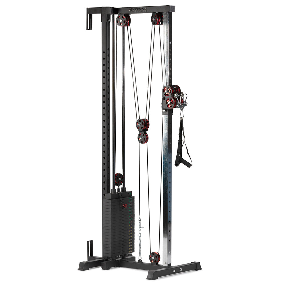Selectorized Wall and Rack Mounted Pulley Tower - Short and Tall ...