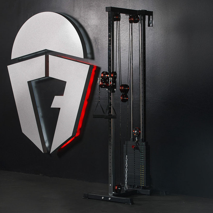 Selectorized Wall and Rack Mounted Pulley Tower - Short and Tall ...