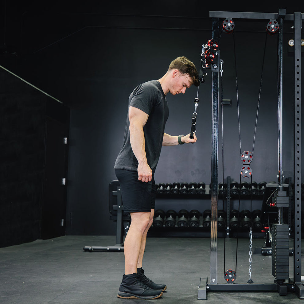 Selectorized Wall and Rack Mounted Pulley Tower - Short and Tall ...