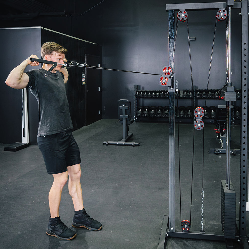 Selectorized Wall and Rack Mounted Pulley Tower - Short and Tall ...