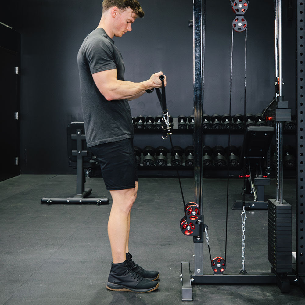 Selectorized Wall and Rack Mounted Pulley Tower - Short and Tall ...