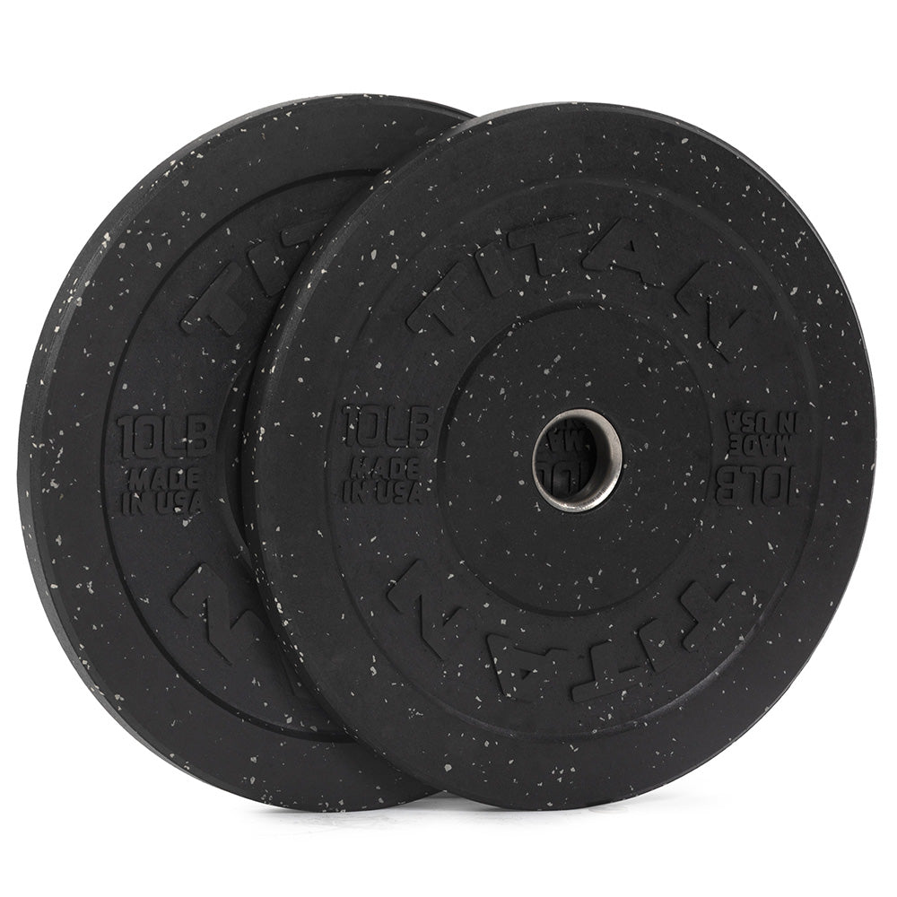 Scratch and Dent, 10 LB Pair Crumb Rubber Bumper Plates | Titan Fitness
