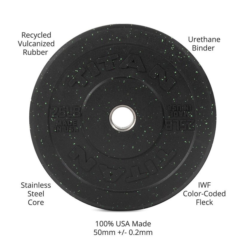 Crumb Rubber Bumper Plates | Titan Fitness