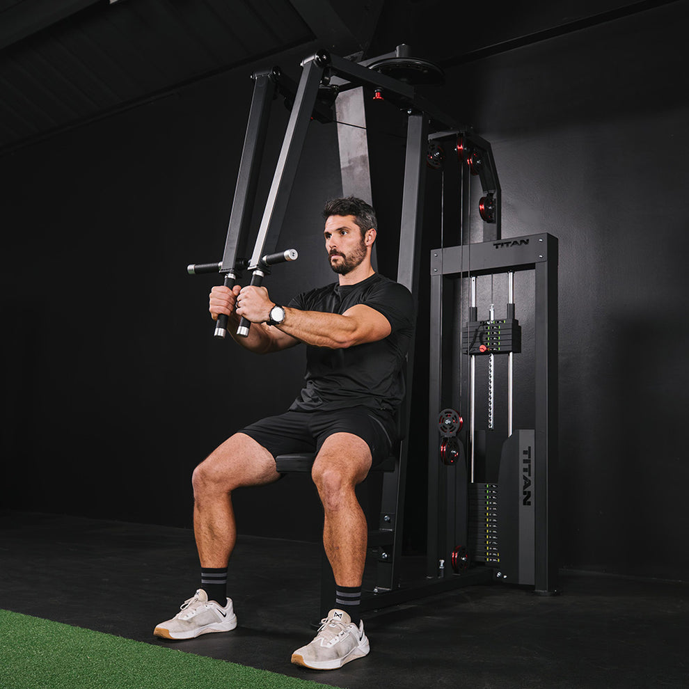 Selectorized Pec Fly and Reverse Delt Machine | Titan Fitness
