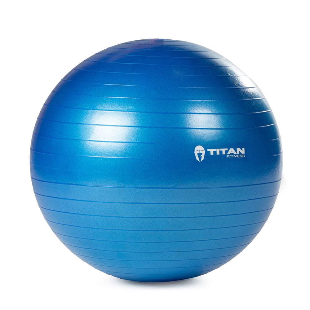 55cm Blue Exercise Stability Ball – Titan Fitness