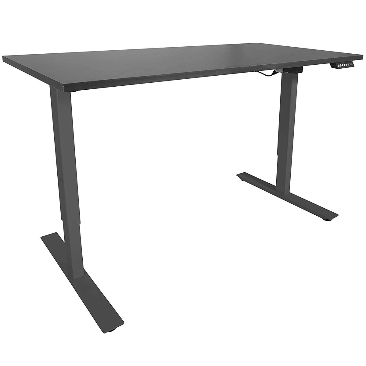 A2 Black Adjustable Sit To Stand Desk 27"- 46" W/ Black 60" X 30" Top ...