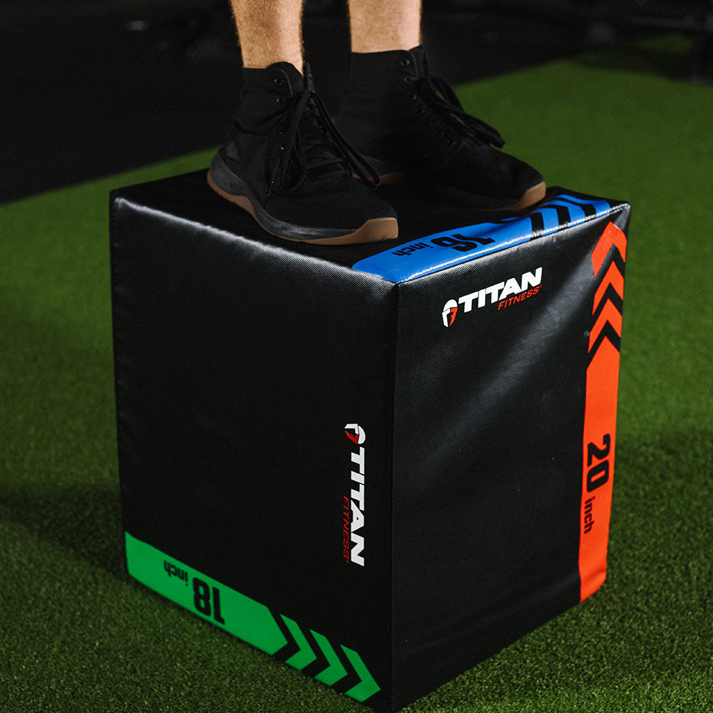 3-in-1 Heavy Foam Plyometric Box | Titan Fitness