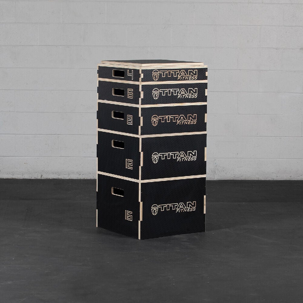 Stackable Wooden Plyometric Boxes – Titan Fitness