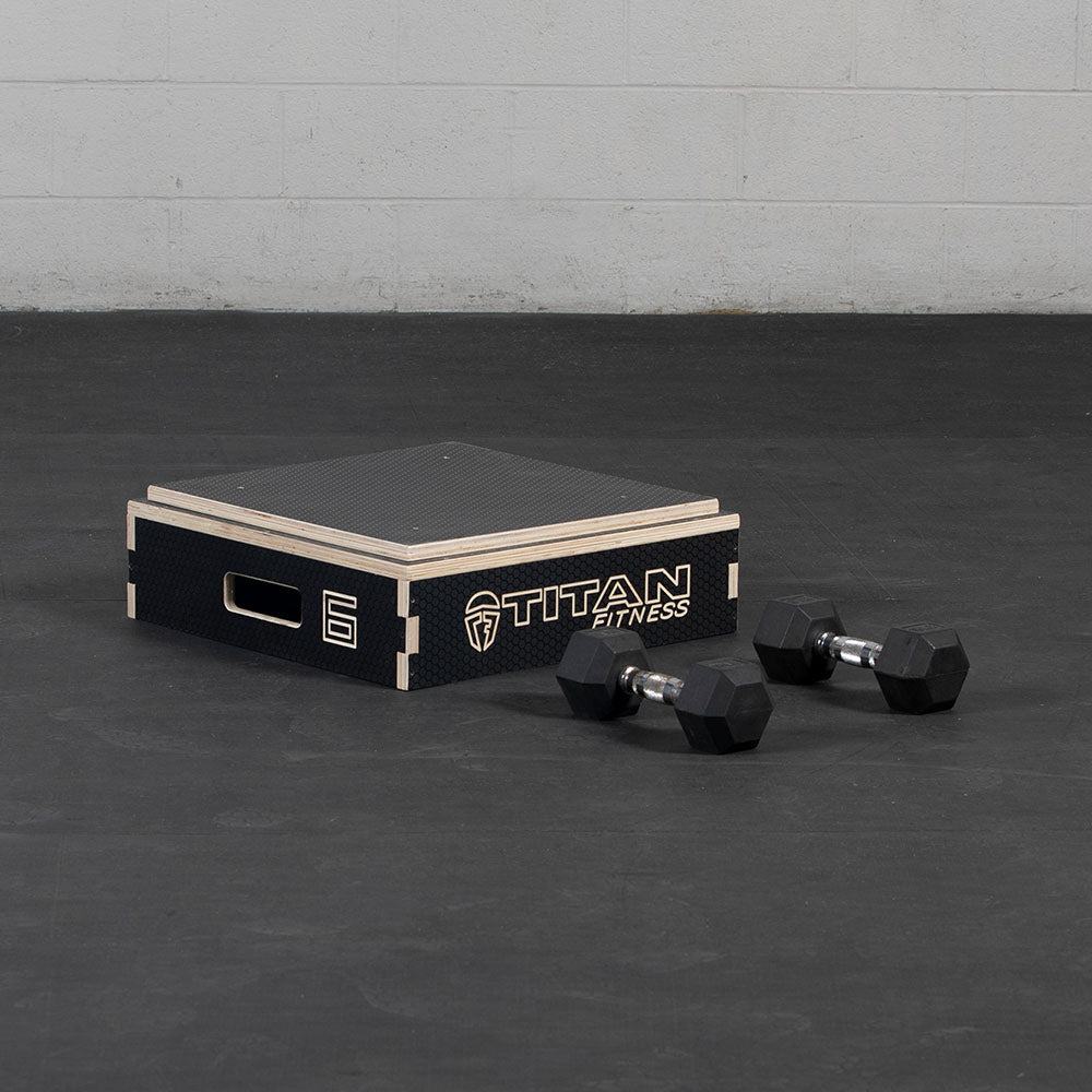 6" Stackable Wooden Plyo Box – Titan Fitness
