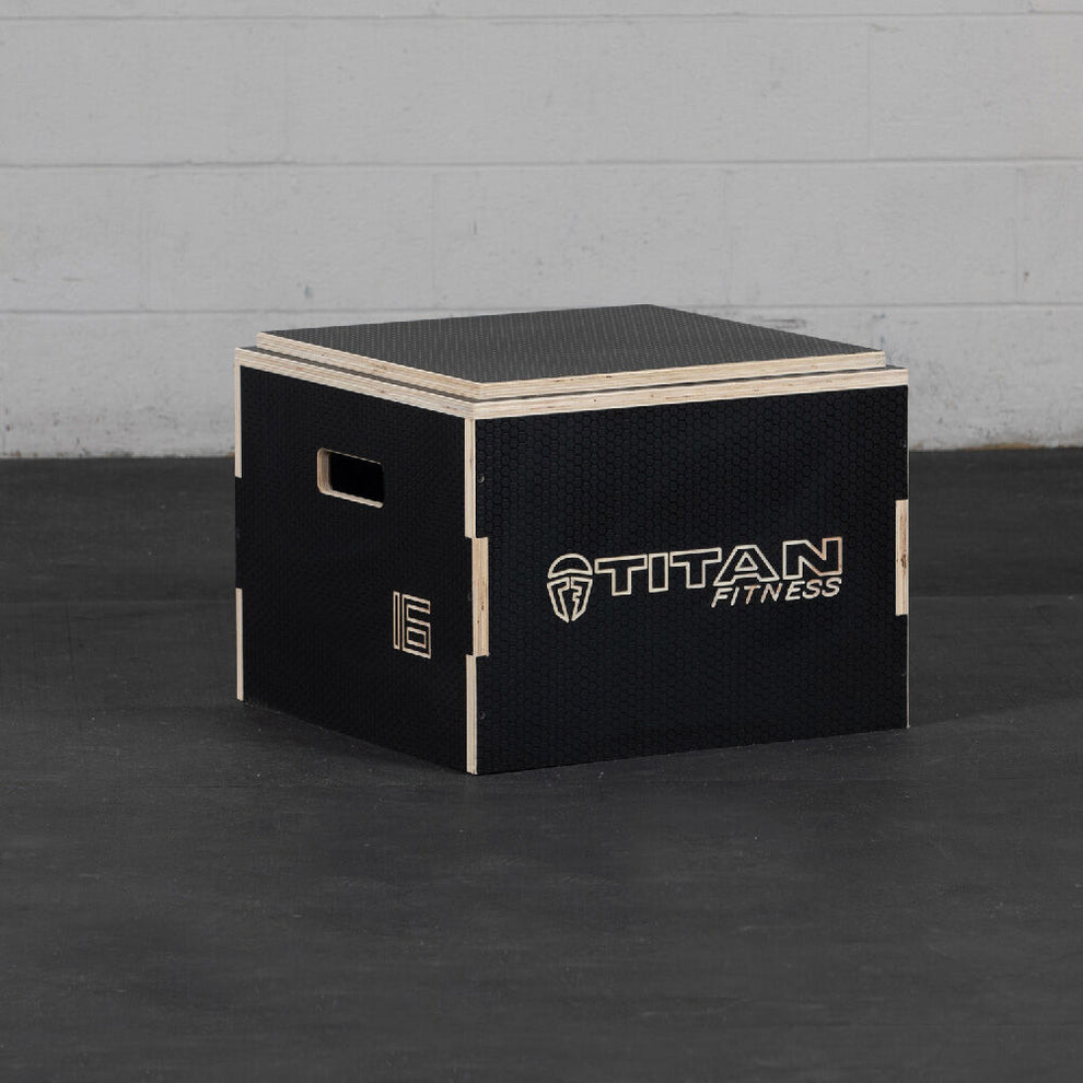 16" Stackable Wooden Plyo Box – Titan Fitness