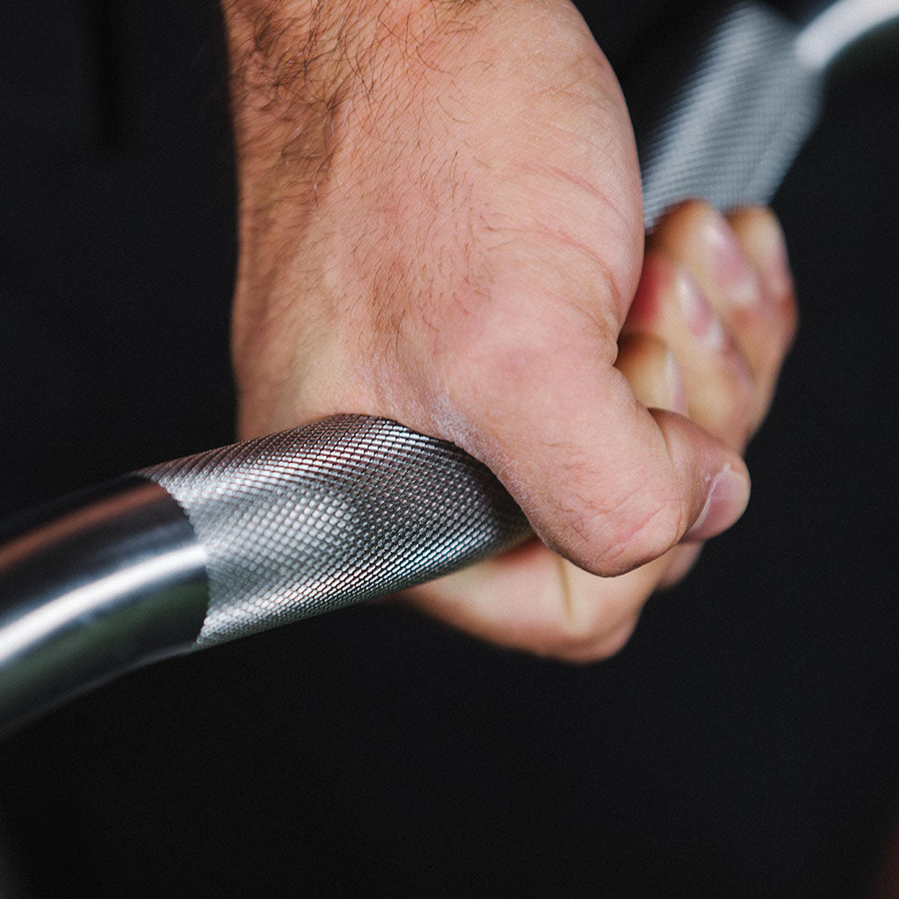 Scratch and Dent, 90 LB EZ Curl Fixed Urethane Barbell | Titan Fitness