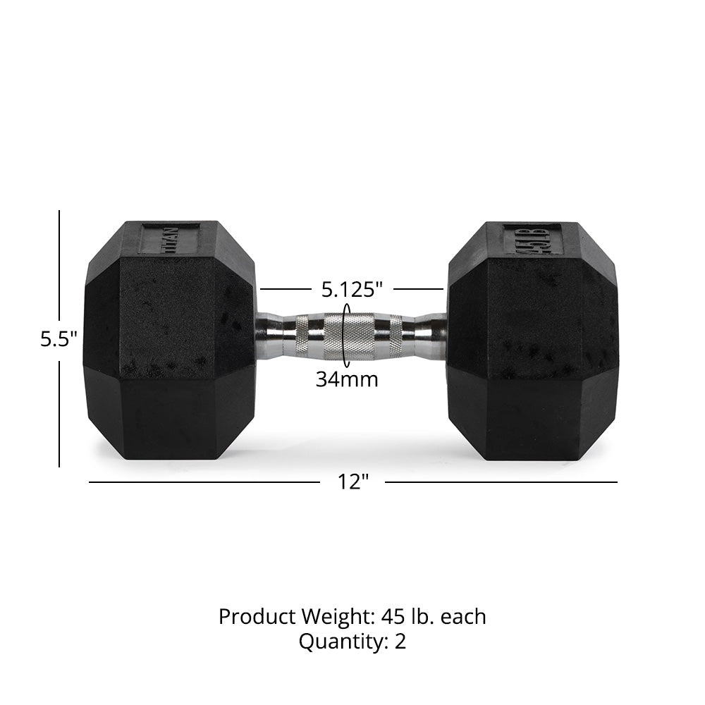 45 lb Dumbbell Sets | Titan Fitness
