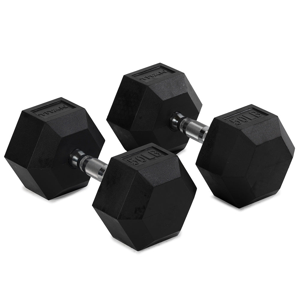 50 lb Dumbbell Sets | Titan Fitness