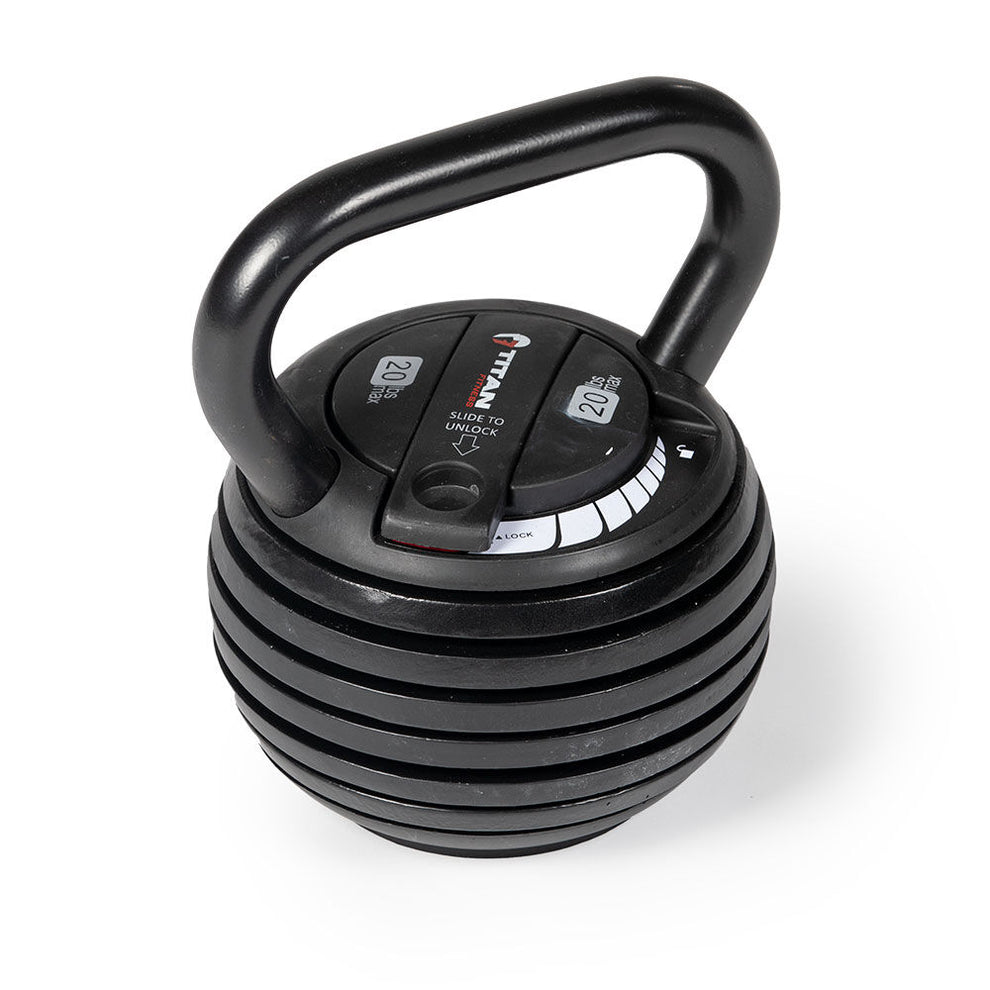 20 LB Adjustable Kettlebell – Titan Fitness