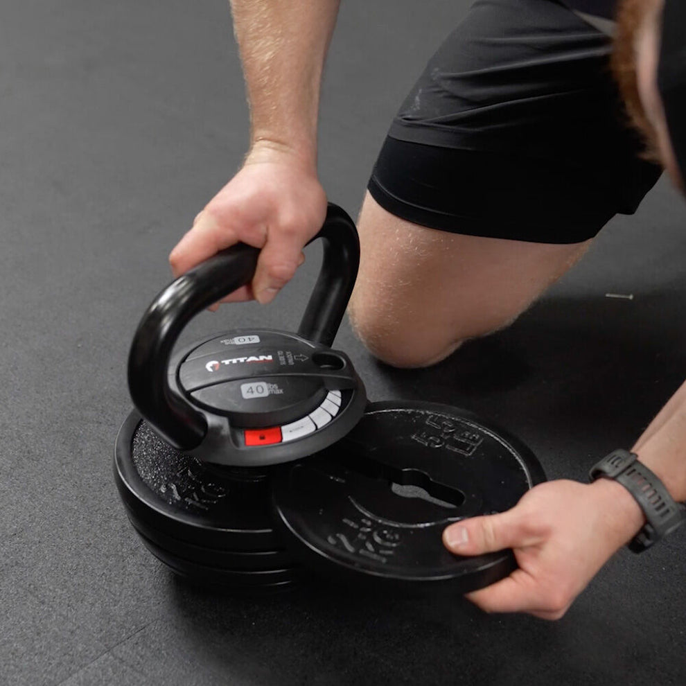 40 LB Adjustable Kettlebell | Titan Fitness
