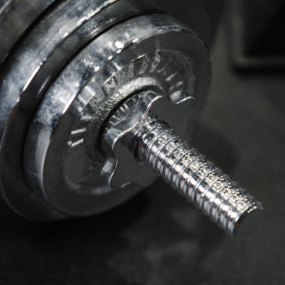 200 LB Set Adjustable Chrome Dumbbells | Titan Fitness