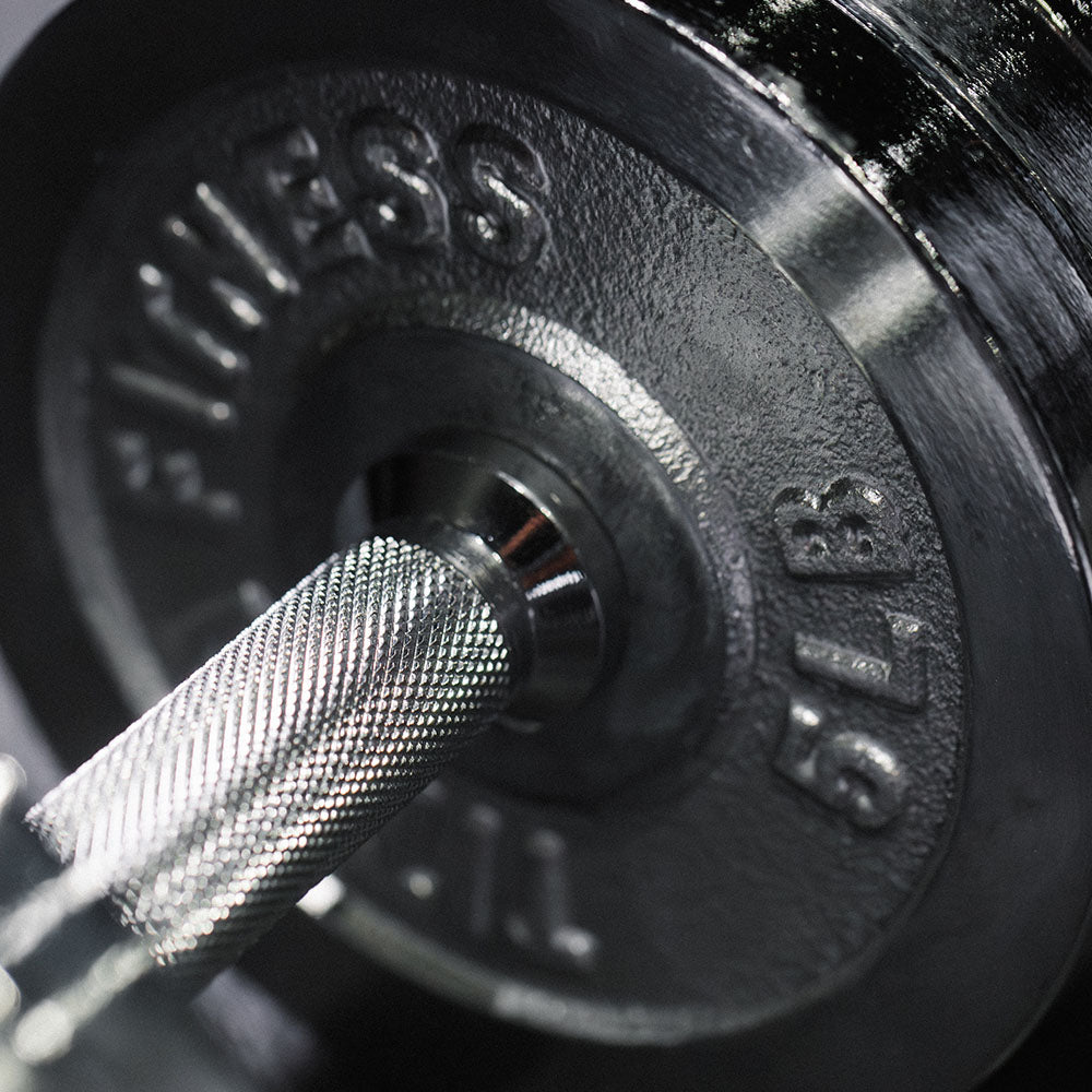 105 LB Set Adjustable Chrome Dumbbells | Titan Fitness