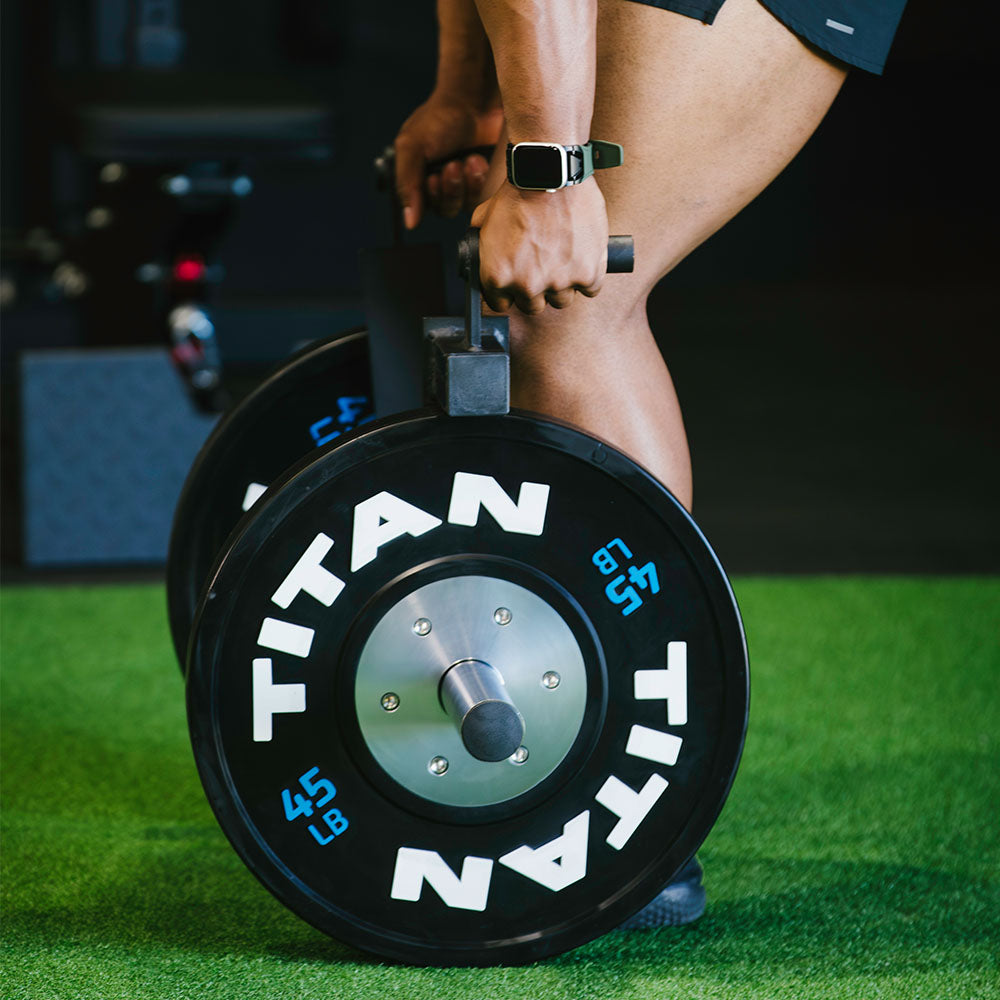 Mini Farmer's Walk Handles with Olympic Weight Posts | Titan Fitness