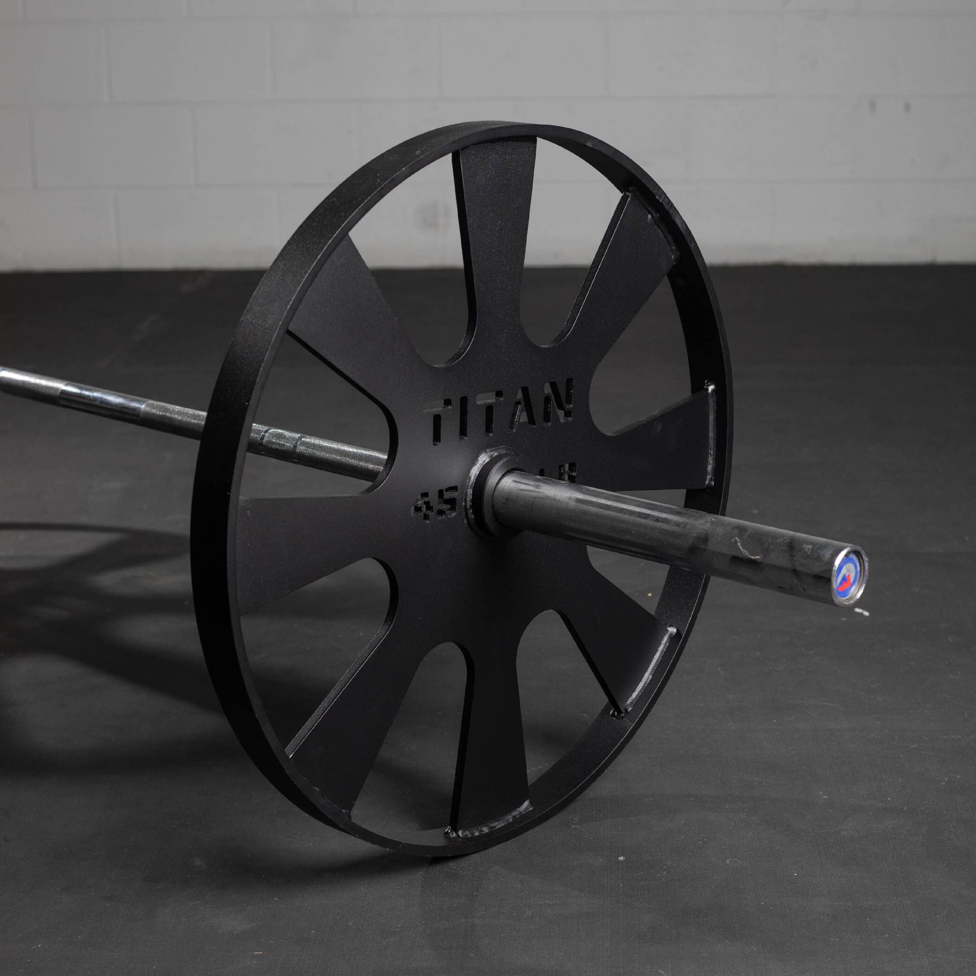 45 LB Pair Wagon Wheel Pulling Blocks – Titan Fitness