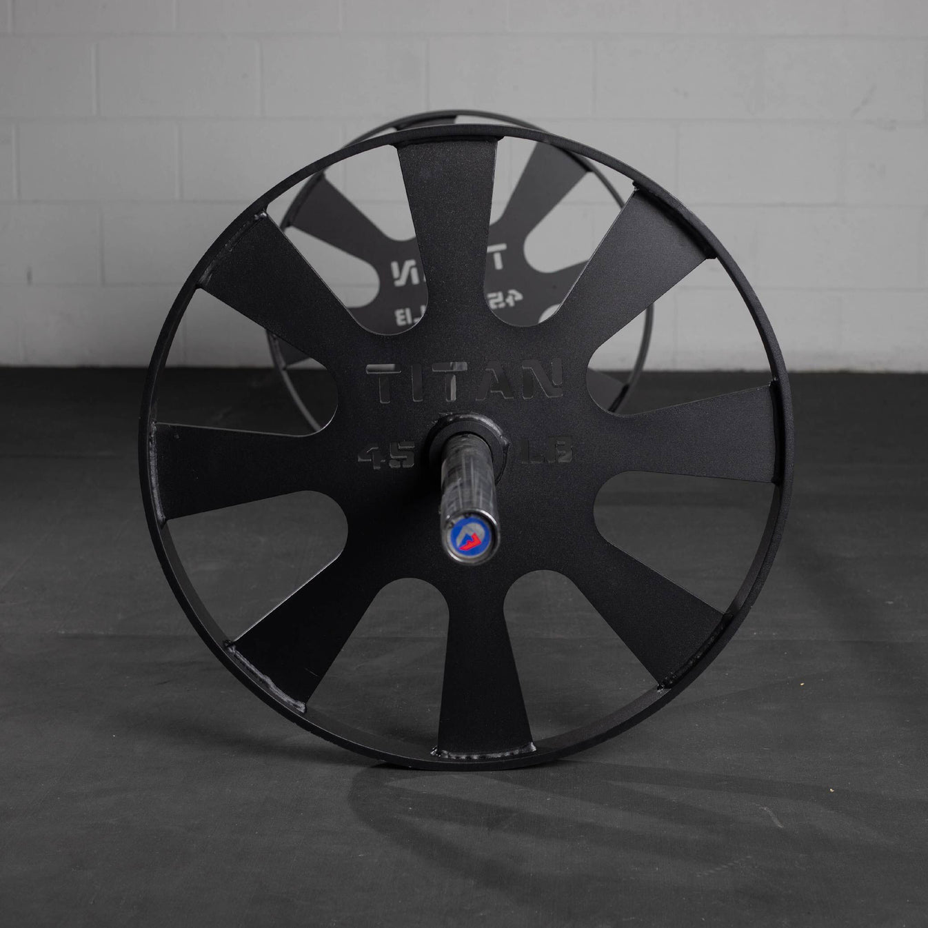 45 LB Pair Wagon Wheel Pulling Blocks – Titan Fitness