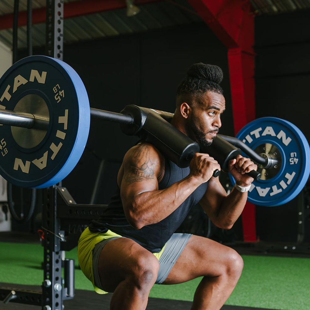 USA Made TITAN Series Safety Squat Bar | Titan Fitness