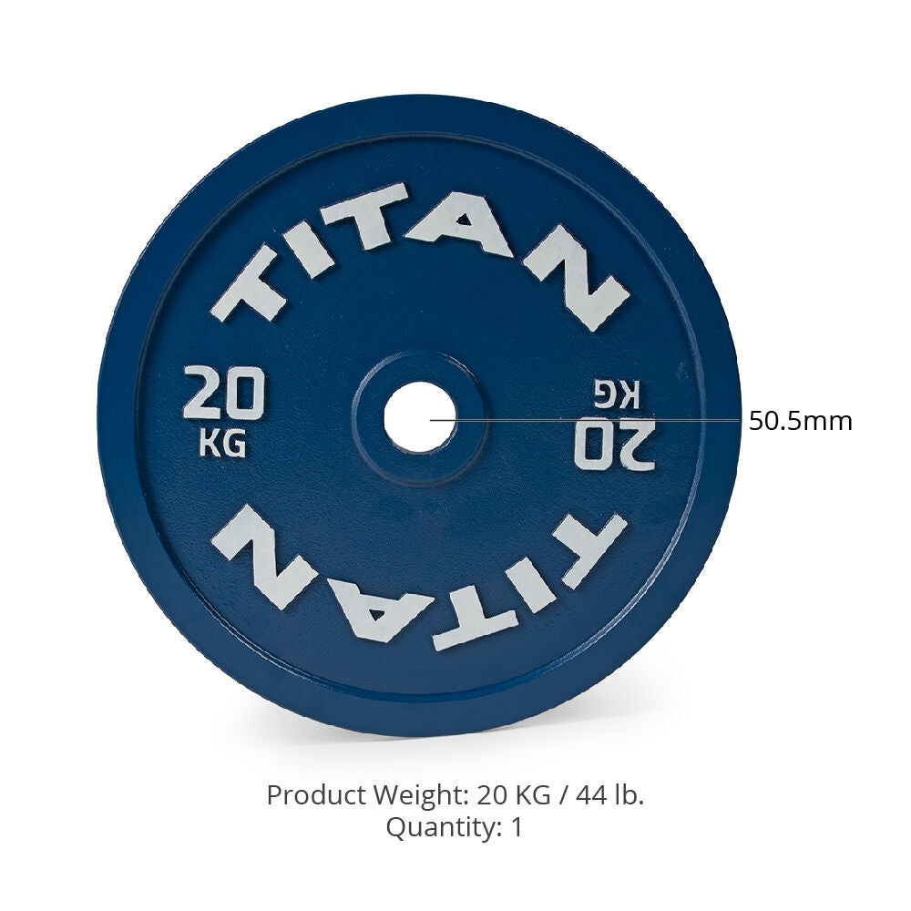 20 KG Single Calibrated Steel Plate – Titan Fitness