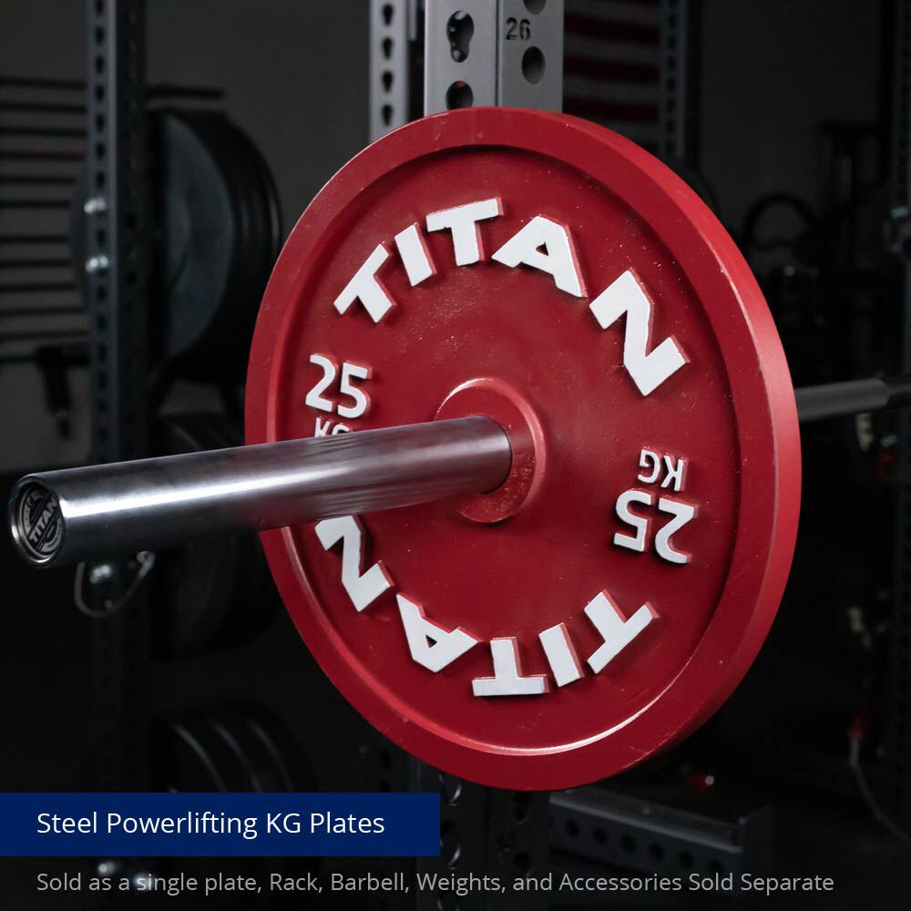 25 KG Single Calibrated Steel Plate – Titan Fitness
