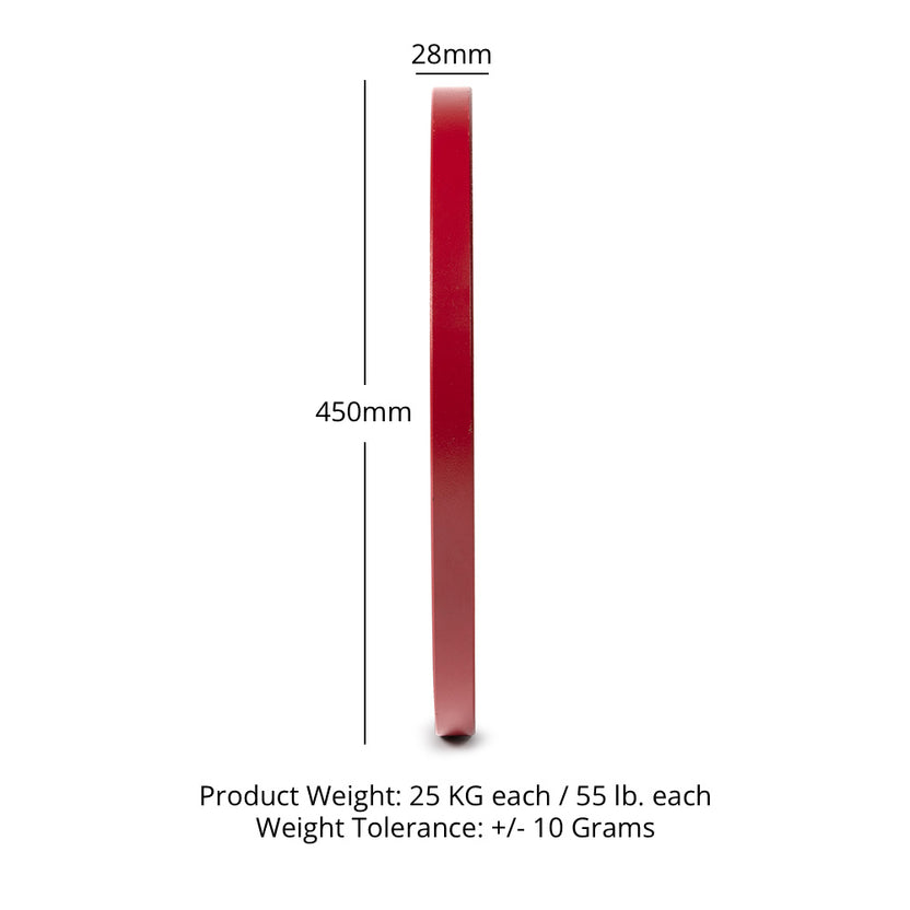 25 KG Single Calibrated Steel Plate – Titan Fitness