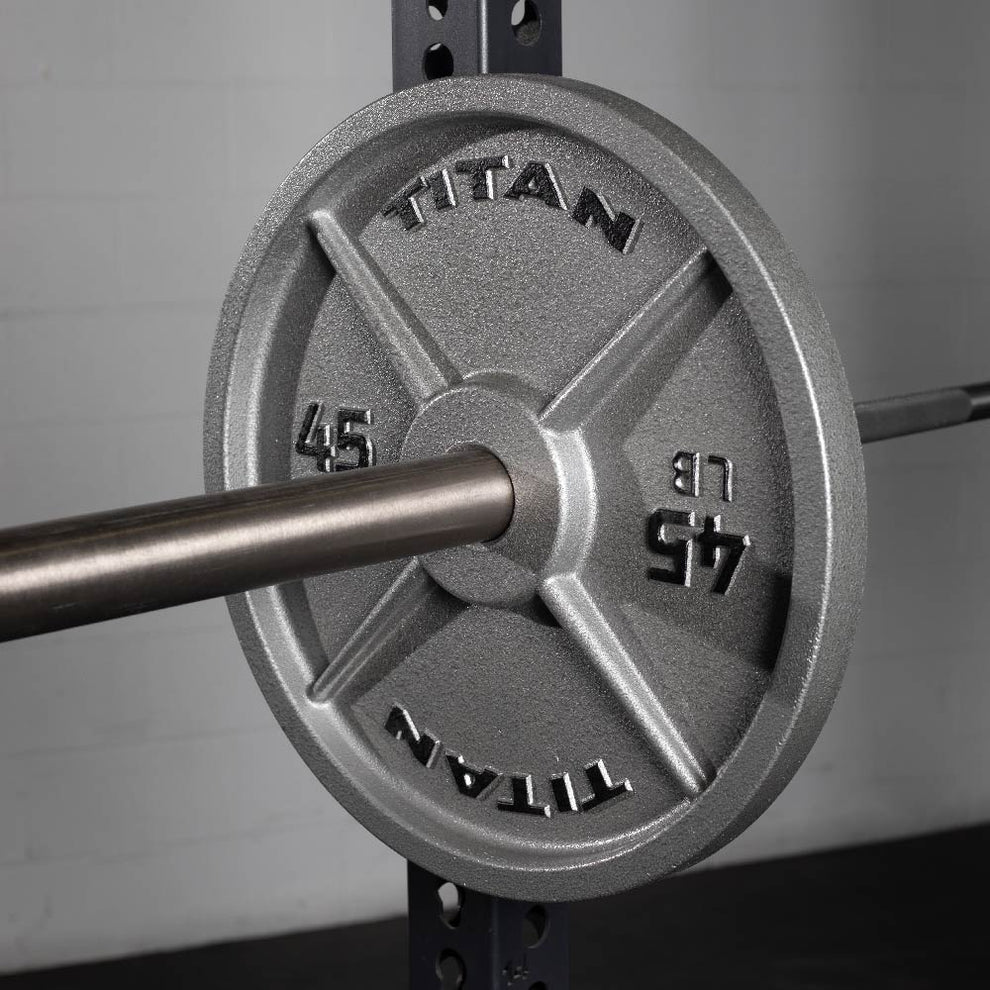 45 Lb Cast Iron Olympic Plates | Titan Fitness