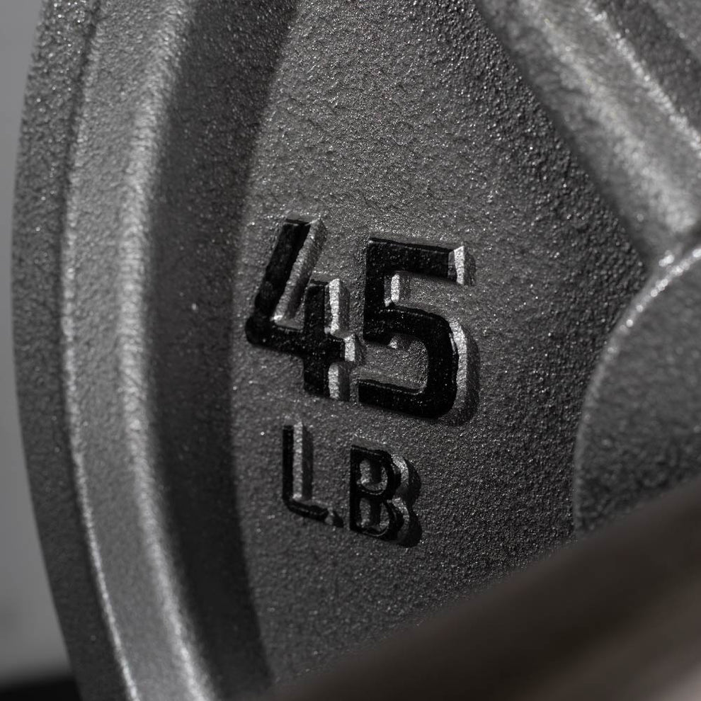 45 Lb Cast Iron Olympic Plates | Titan Fitness